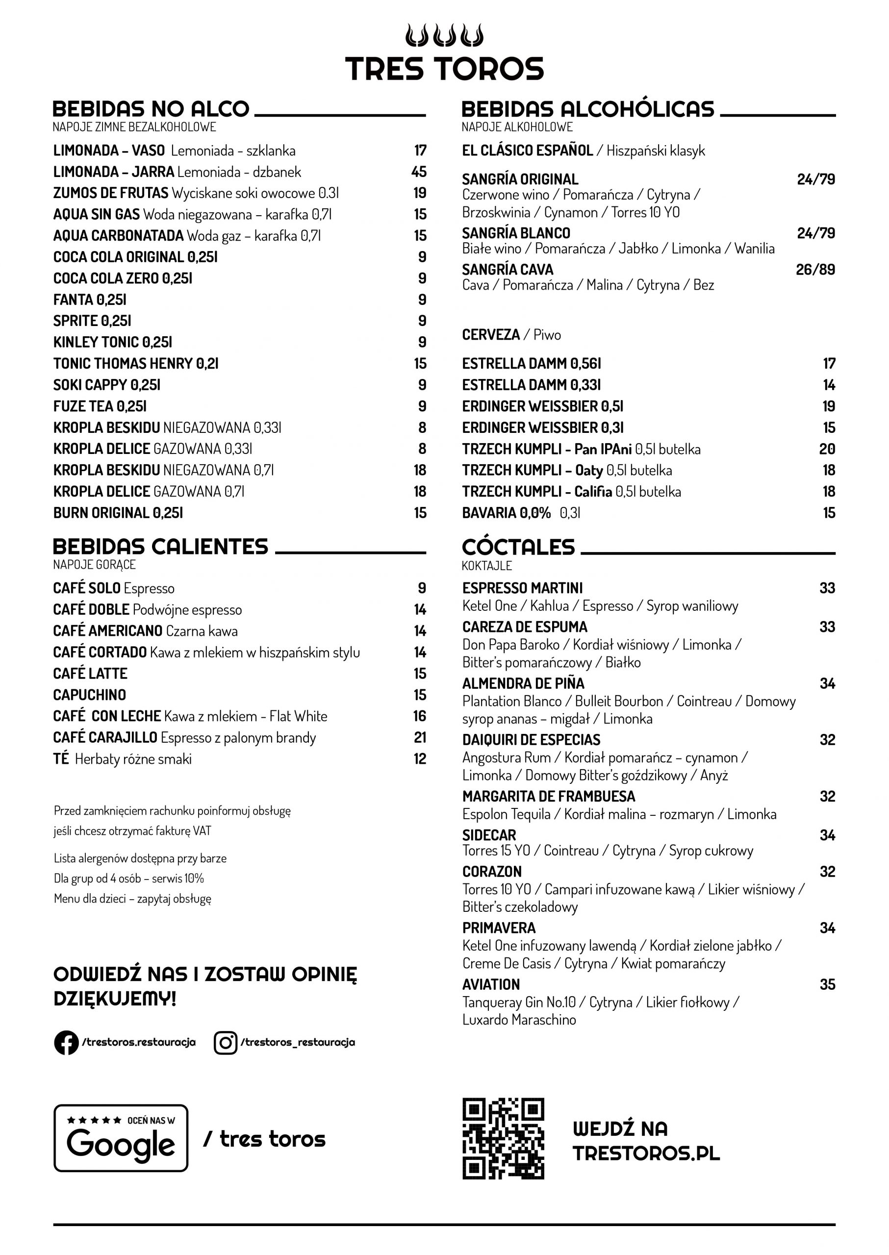 Tres Toros – Najlepsza hiszpańska restauracja w Warszawie